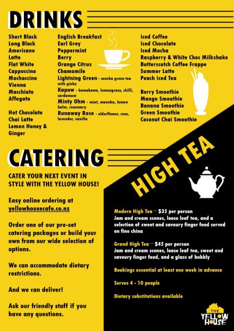 Menu | Yellow House